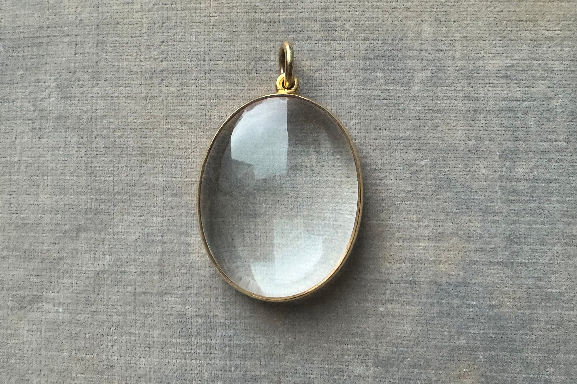LAELIUS Antiques – Large Victorian Rock Crystal Locket