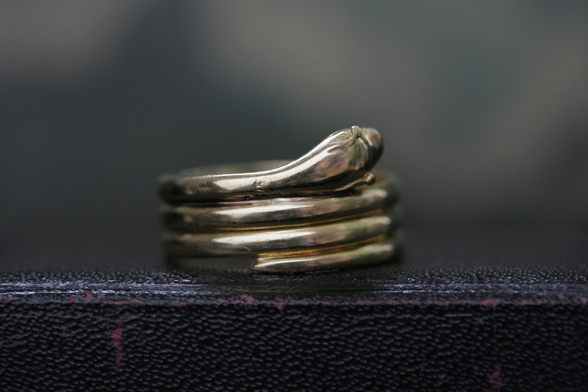 LAELIUS Antiques – Triple Coiled Wide Snake Ring