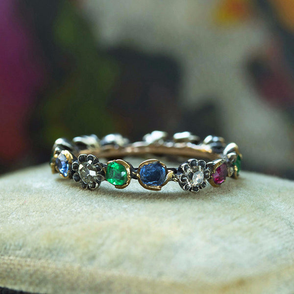 LAELIUS Antiques – Georgian Multi-Gemstone Eternity Ring