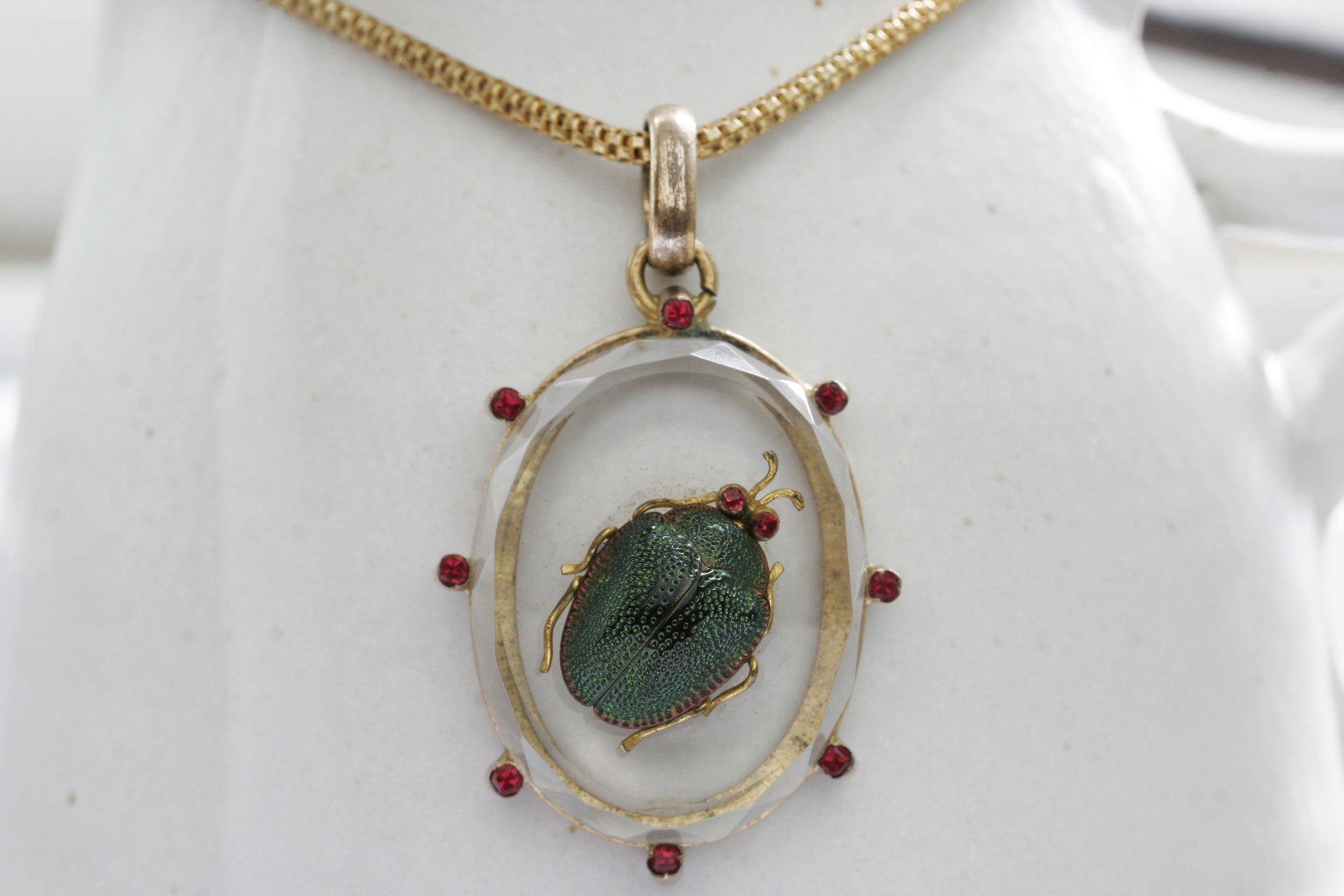 Real Scarab Beetle Necklace